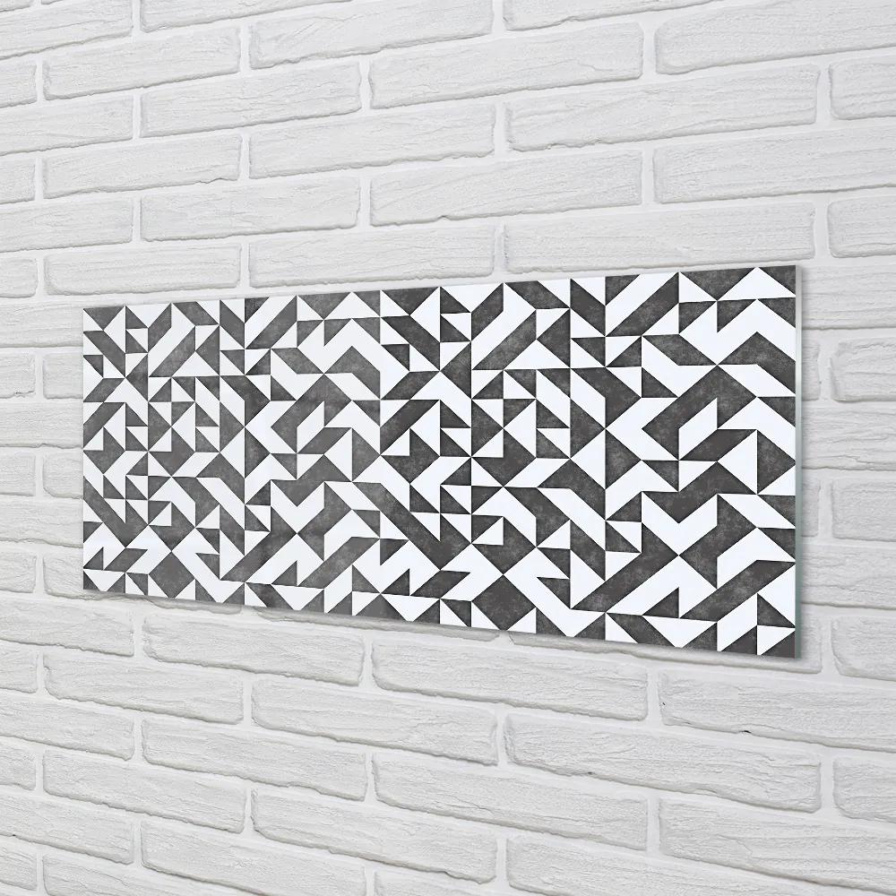 akrylový obraz polygony 120x60 cm