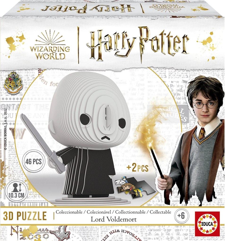 3d puzzle educa 3d puzzle harry potter: lord voldemort 46 dílků