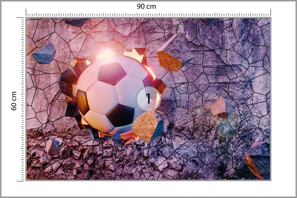 Fototapeta Sportovní 3D Míč Omyvatelný vlies 104x70.5