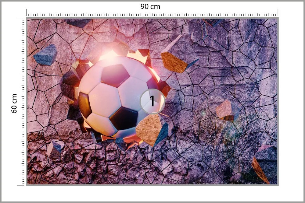 Fototapeta Sportovní 3D Míč Vliesová tapeta 152.5x104