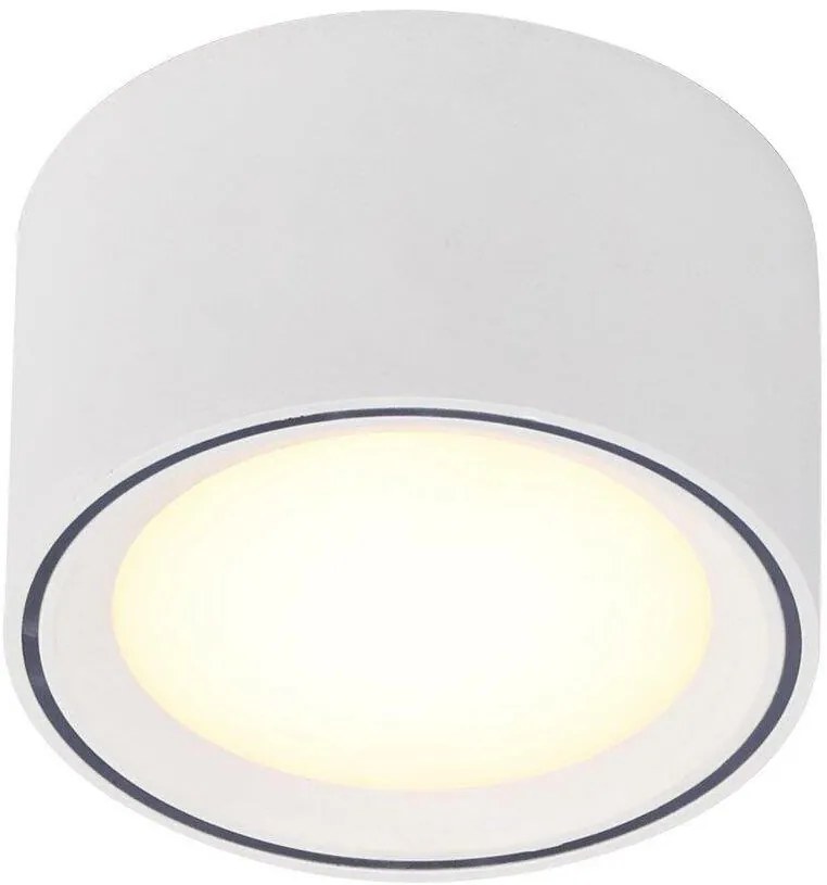 Nordlux stmívatelné led světlo fallon, 100 × 60 mm, 8,5 w, 2700 k, bílé/bílé