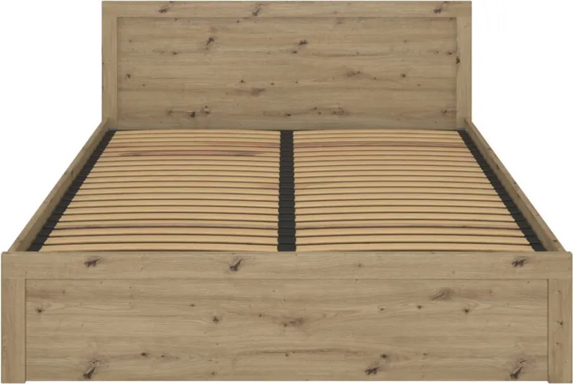 Postel 160x200 s úložným prostorem dub artisan Ayson