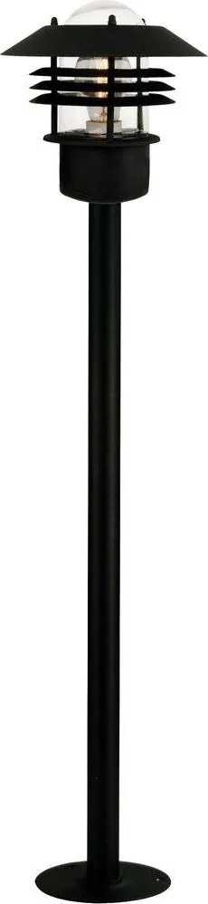 NOR 25118003 Venkovní sloupkové svítidlo Vejers 1x60W E27 černá čirá - NORDLUX