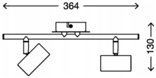 Briloner 2038-024 - LED Bodové svítidlo PRO 2xLED/5W/230V