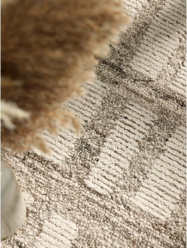 Krémový ručně tkaný vlněný koberec 160x230 cm Boho 1.0 Linara – Vikosa