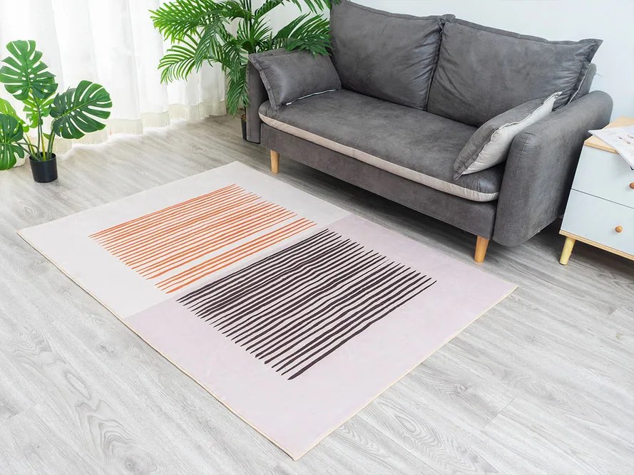 TZ Krémový obdélníkový koberec Dream se vzorem Rozměr: 120x160 cm
