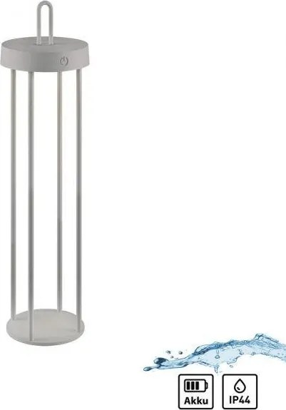 LD 19301-40 ANSELM LED stolní lampa na baterie mobilní 50cm dotykový stmívač IP44 zahradní svítidlo 2700K - JUST LIGHT