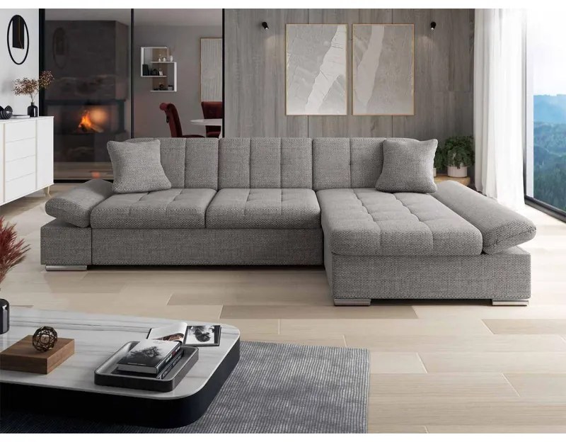 Rohová sedací souprava Magnir, Potah: ekokůže Soft 017 + Uttario Velvet 2967 + Uttario Velvet 2959, Strana: levá