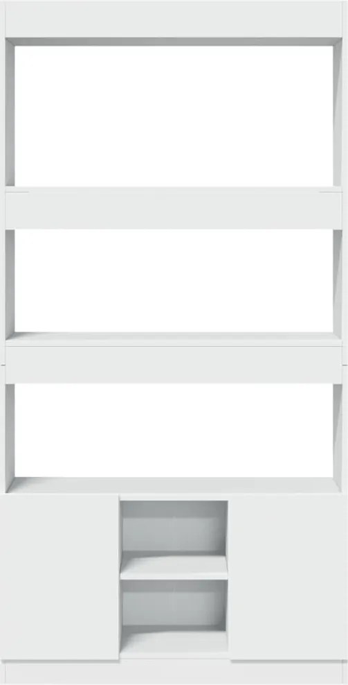 Skříň highboard bílá 92 x 33 x 180 cm kompozitní dřevo 3309618