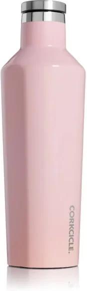 Světle růžová cestovní termolahev z nerezové oceli Corkcicle Canteen, 470 ml