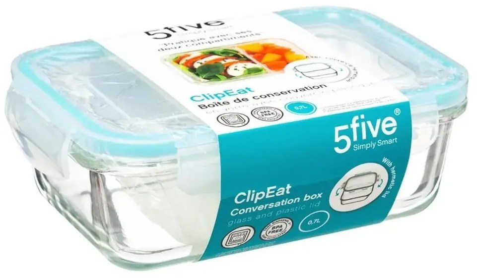 Skleněná nádoba na potraviny Clipeat 700 ml