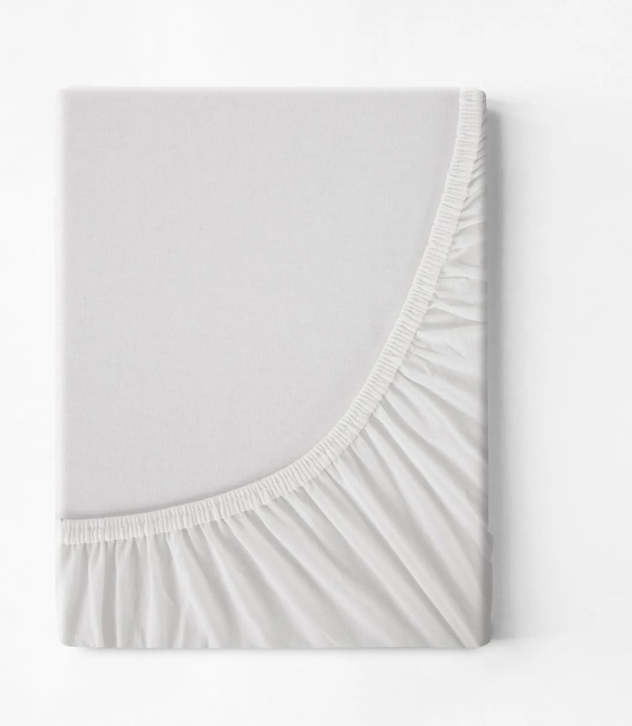 JERSEY PROSTĚRADLO 200X220 CM, VÝŠKA 30 CM BÍLÉ