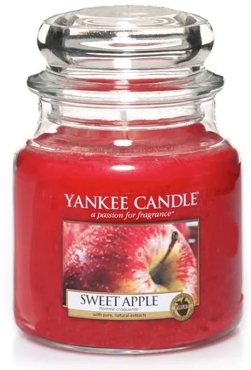 Vonná svíčka Yankee Candle SWEET APPLE - střední