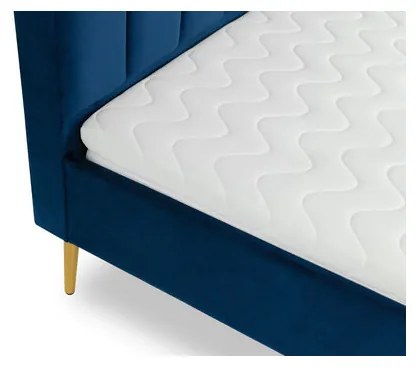 Čalouněná postel Blues New, Rozměr postele: 160x200, Barva potahu:: šedý samet CFF0007-02