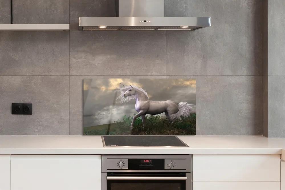 Skleněný panel Unicorn mraky 140x70 cm