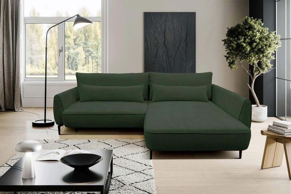 XXXLutz ROHOVÁ SEDAČKA, textil, tmavě zelená MID.YOU - Sedací soupravy - 001574005710