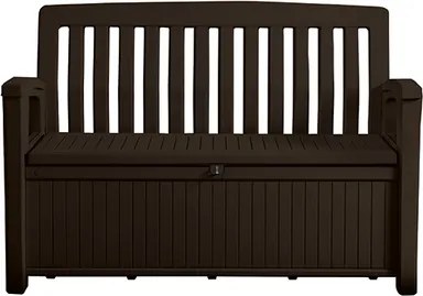 Zahradní lavice Keter Patio 227 L - 138,6 x 63,5 x 88 cm - hnědá