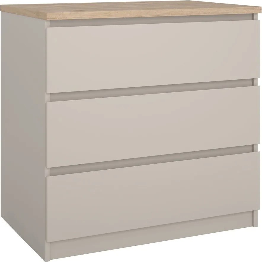 Krémová komoda 77x76x50 cm Naia – Tvilum