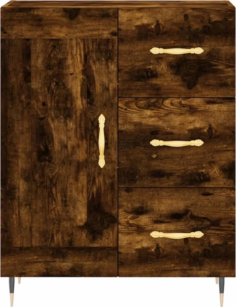 vidaXL Příborník 69,5 x 34 x 90 cm kompozitní dřevo [830241] Barva: Bílá