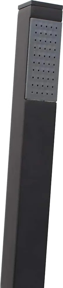 Volně stojící vanová baterie černá nerezová ocel 90 cm 145096
