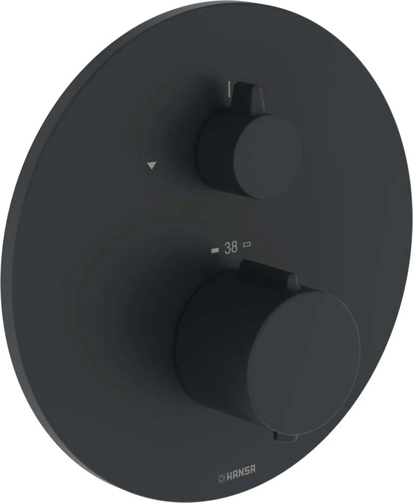 Hansa EasyTherm - Termostatická sprchová baterie pod omítku, matná černá 8861924533