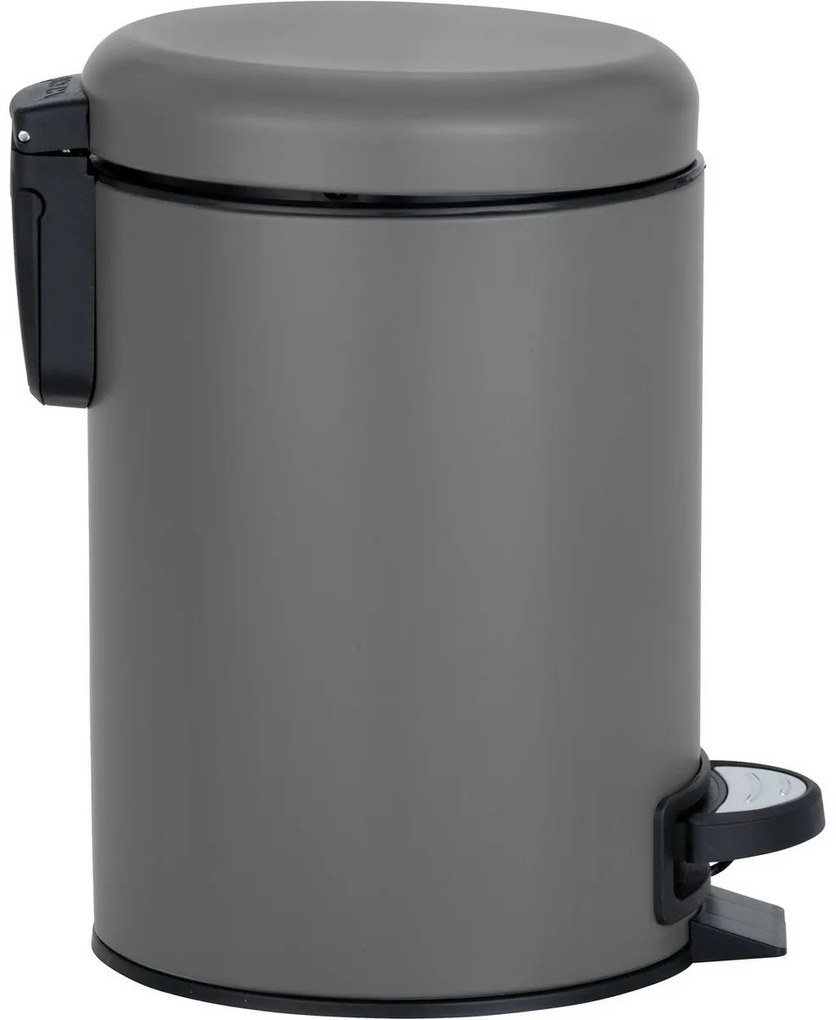 Wenko Pedálový odpadkový koš Leman 3 l, šedá, 3 l