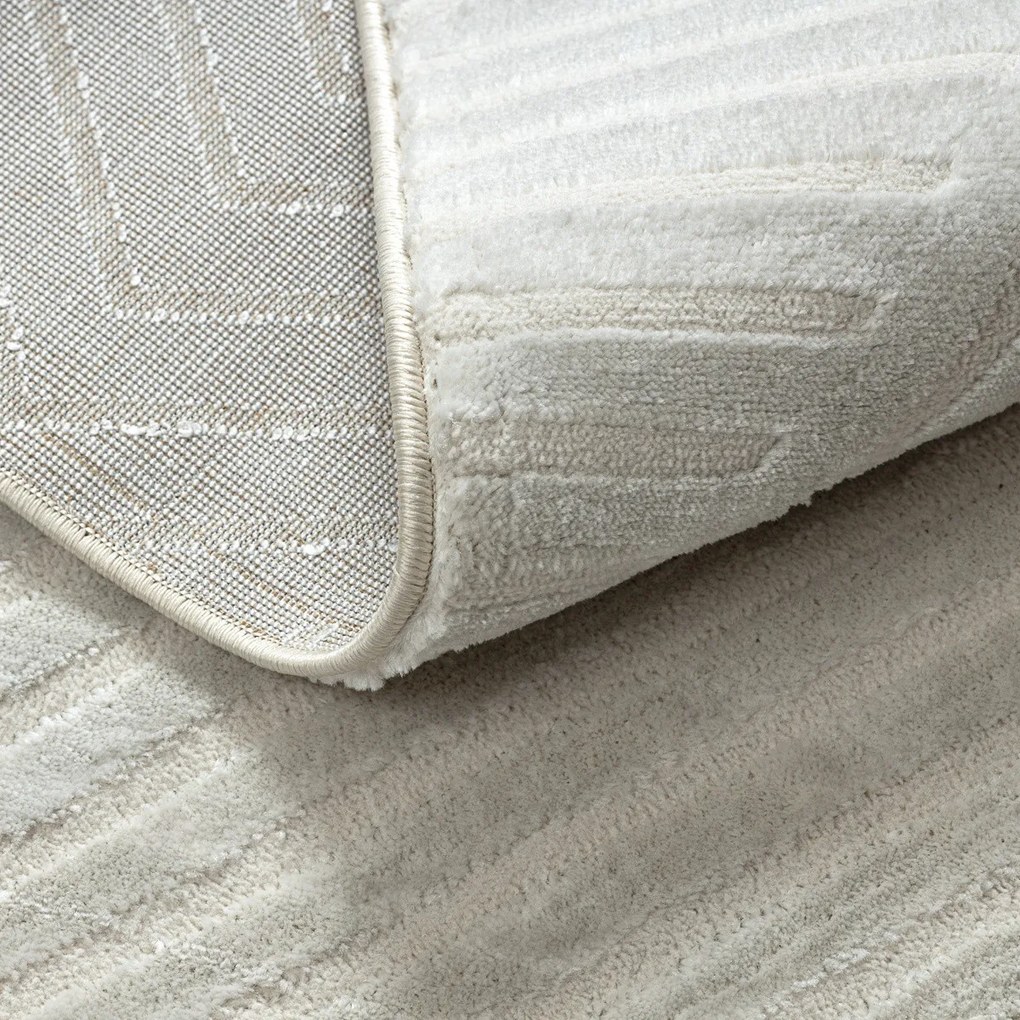 Dywany Łuszczów, Kusový koberec Balance 1503 cream, 140x190, bílá, ložnice