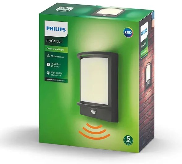 Philips 17392/93/P0 - LED Venkovní nástěnné svítidlo SAMONDRA LED/12W IP44