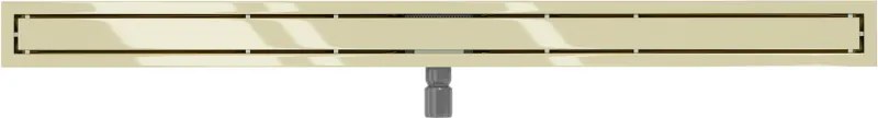 Mexen Flat nerezový sprchový žlab 110 cm vzor M13, 2v1, zlatá, 1510110