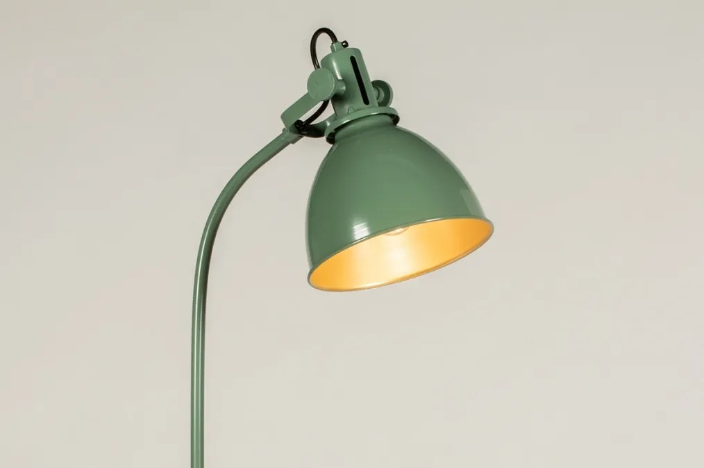 Stojací industriální lampa Martonn Green