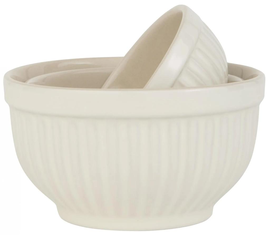 IB LAURSEN Keramická mini miska Mynte Butter Cream Velikost S, krémová barva, keramika