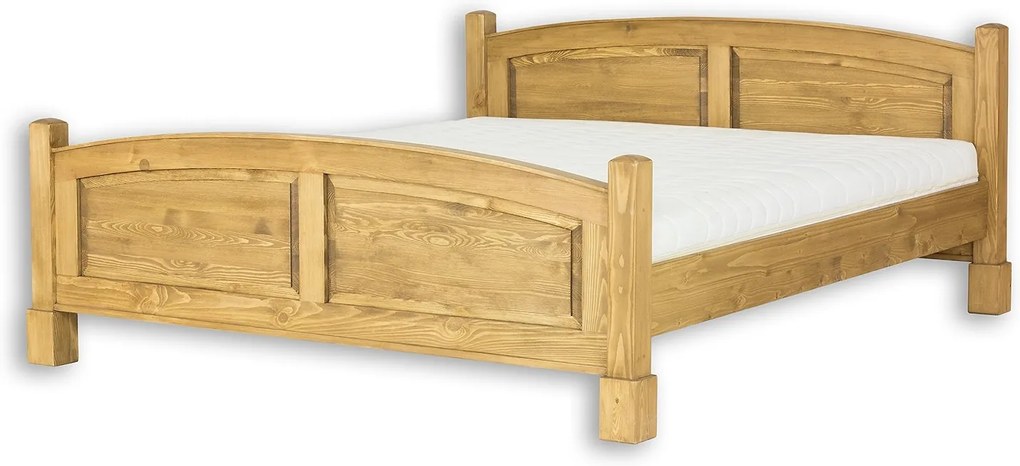 Manželská postel ze dřeva 180x200 ACC 05 - K07 šedý vosk