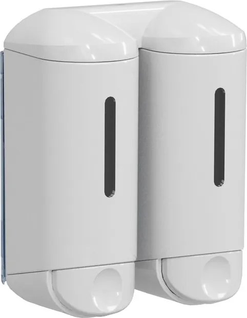 MARPLAST MARPLAST, SHOWER SMALL dvojitý dávkovač tekutého mýdla, 2x170ml, bílá, A94601