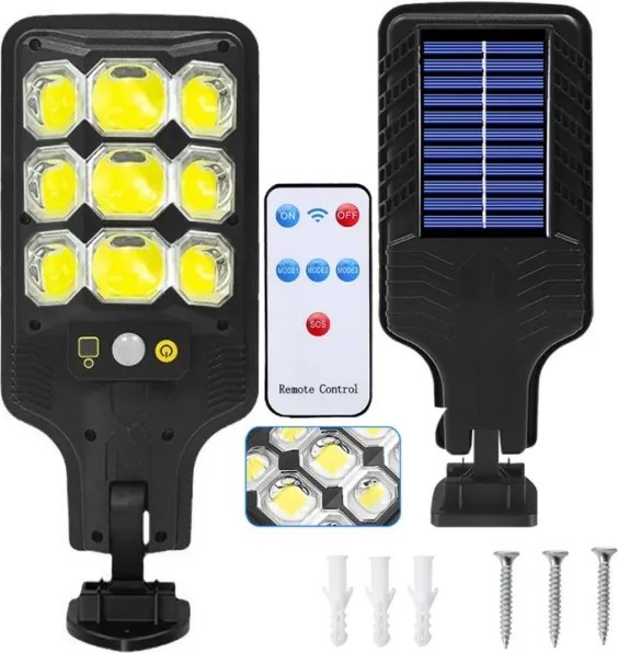Venkovní solární pouliční lampa 63 LED