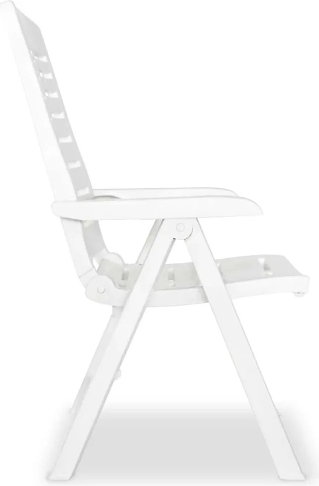 3dílný bistro set plastový bílý 275073