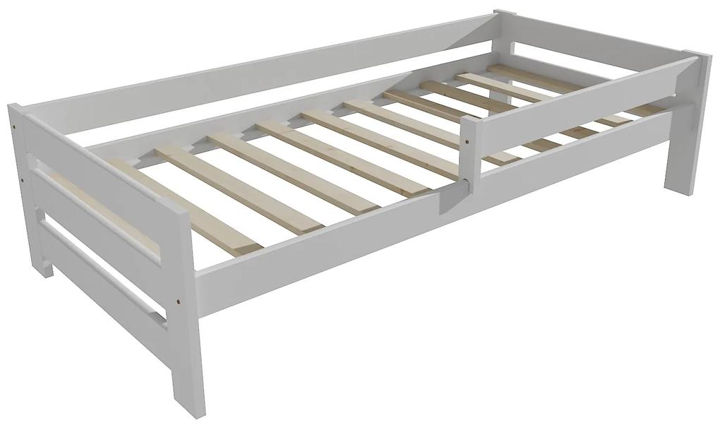 Vomaks Dětská postel se zábranou VMK006D KIDS Rozměr: 70 x 160 cm, Barva: surové dřevo