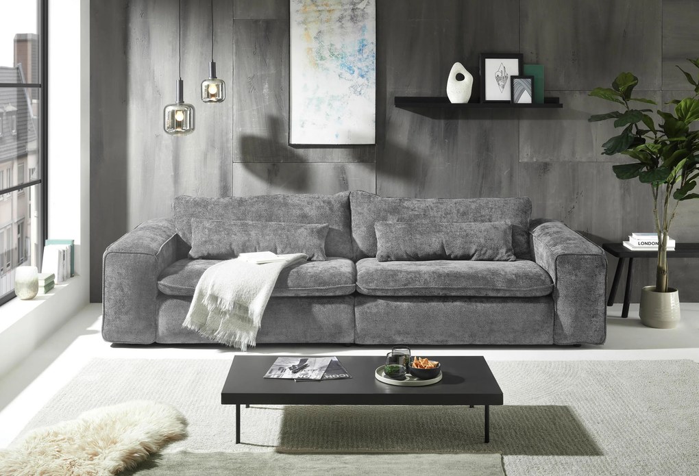 XXXLutz POHOVKA BIG SOFA, textil, šedá Livetastic - Pohovky - 002220057704