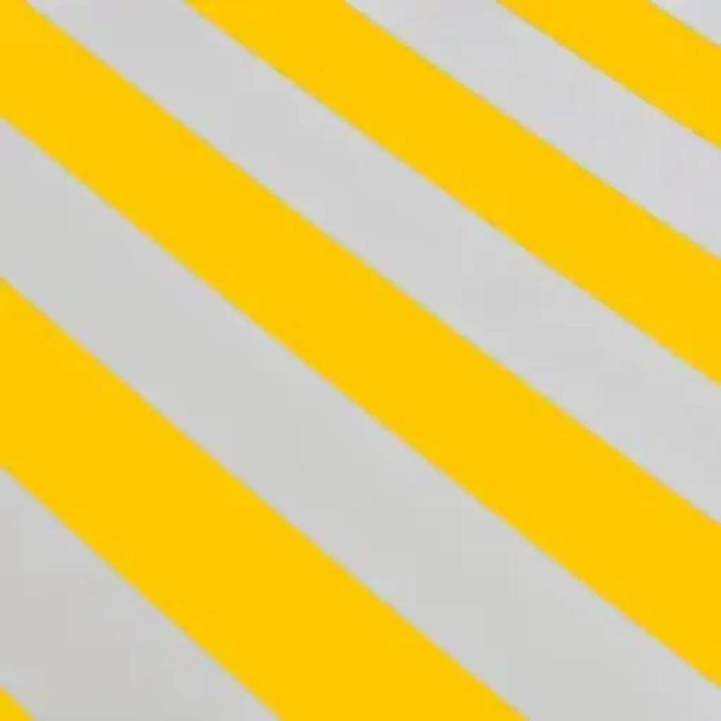 vidaXL Skládací markýza na ruční ovládání 600 cm [276354] Barva: Žluto-bílá