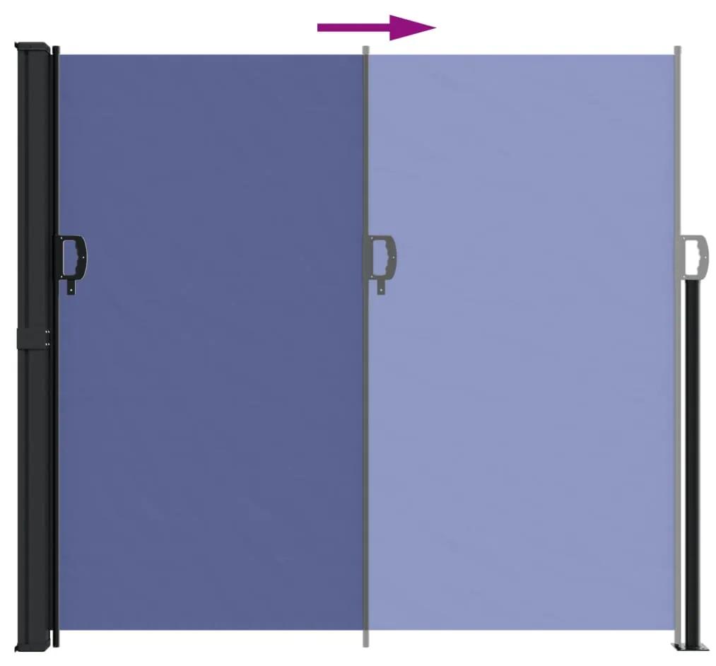 Zatahovací boční markýza modrá 180 x 500 cm,  4004446