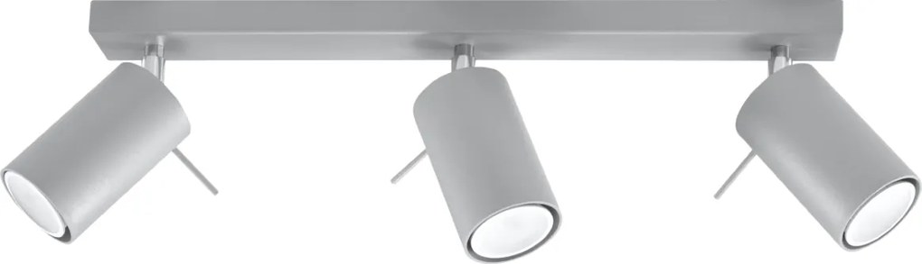 Sollux Lighting Stropní svítidlo RING 3 šedé