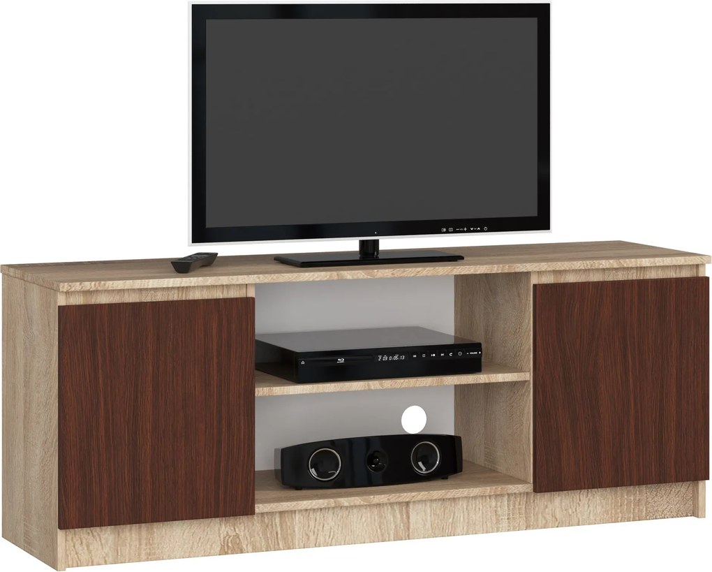 TV stolek K140 dub sonoma/wenge