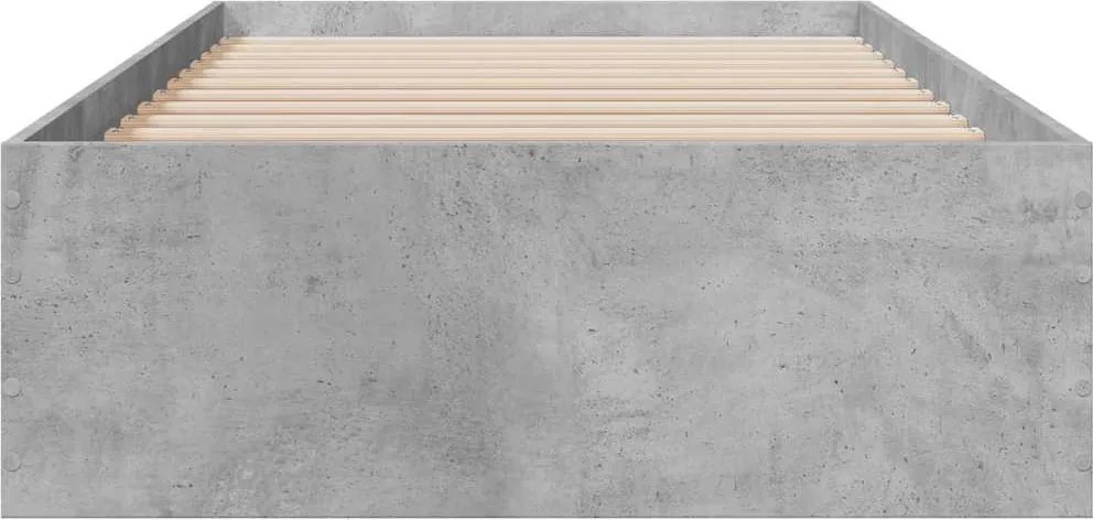 Rám postele se zásuvkami betonově šedý 90 x 200 cm kompozit 3280429