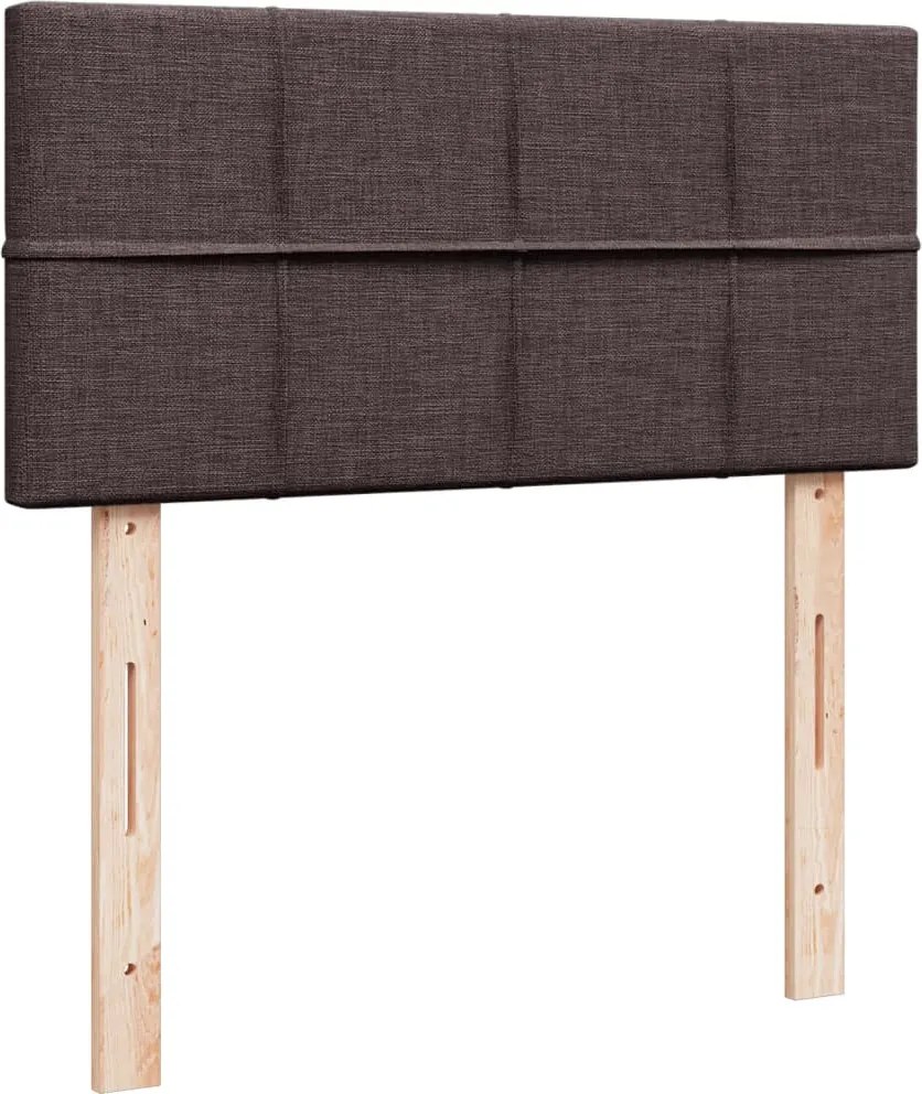 Box spring postel s matrací tmavě hnědá 80x200 cm textil 3285718