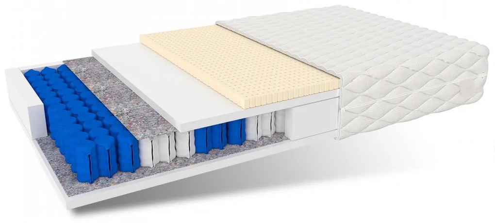 Vomaks unit, s.r.o. Taštičková matrace BADAJOZ, výška 19 cm Rozměr: 80 x 200 cm, Materiál: premium jersey