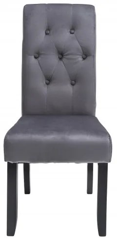 Židle Casa m. Krk rolka šedá černá / 38979