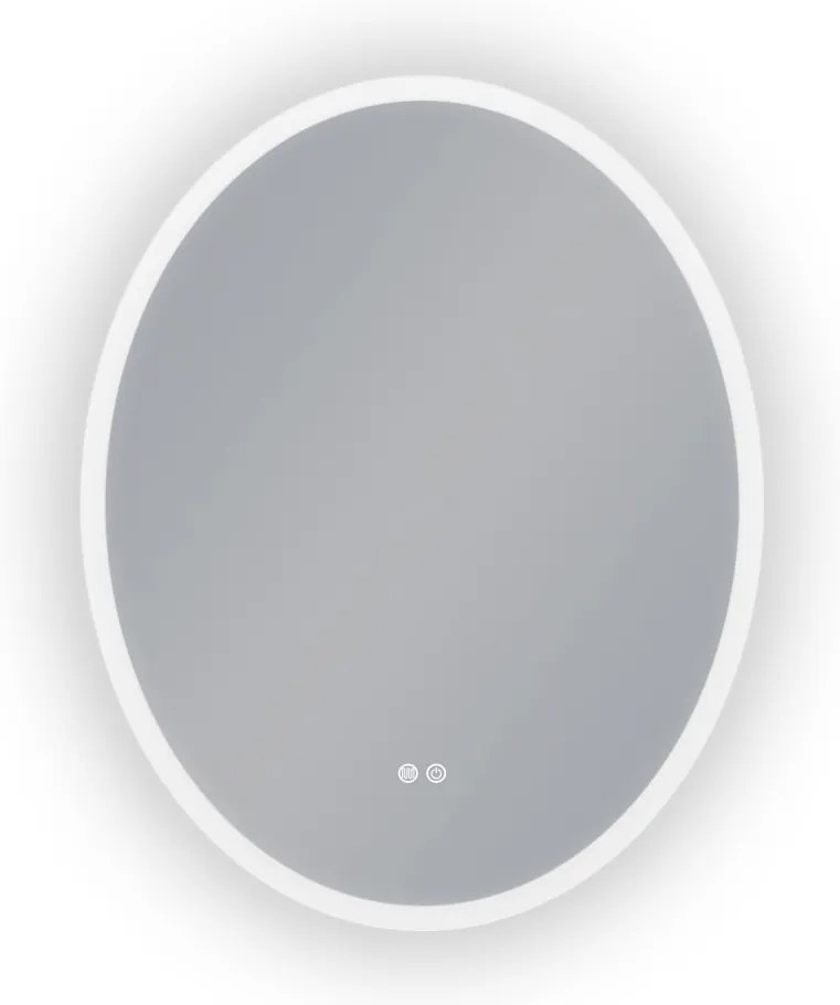 Erga Paola, oválné LED zrcadlo 80x100cm, 2645 lm, 3 barvy světla, přední a zadní osvětlení, ERG-V01-302-1080-00