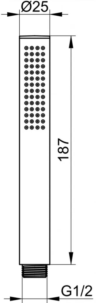 Keuco Ixmo - Ruční sprcha 1-polohová, kartáčovaný bronz 56080030100