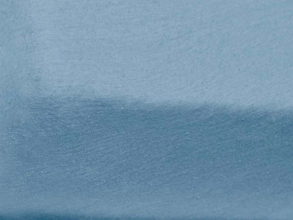 Jersey prostěradlo do dětské postýlky modré 70 x 140 cm