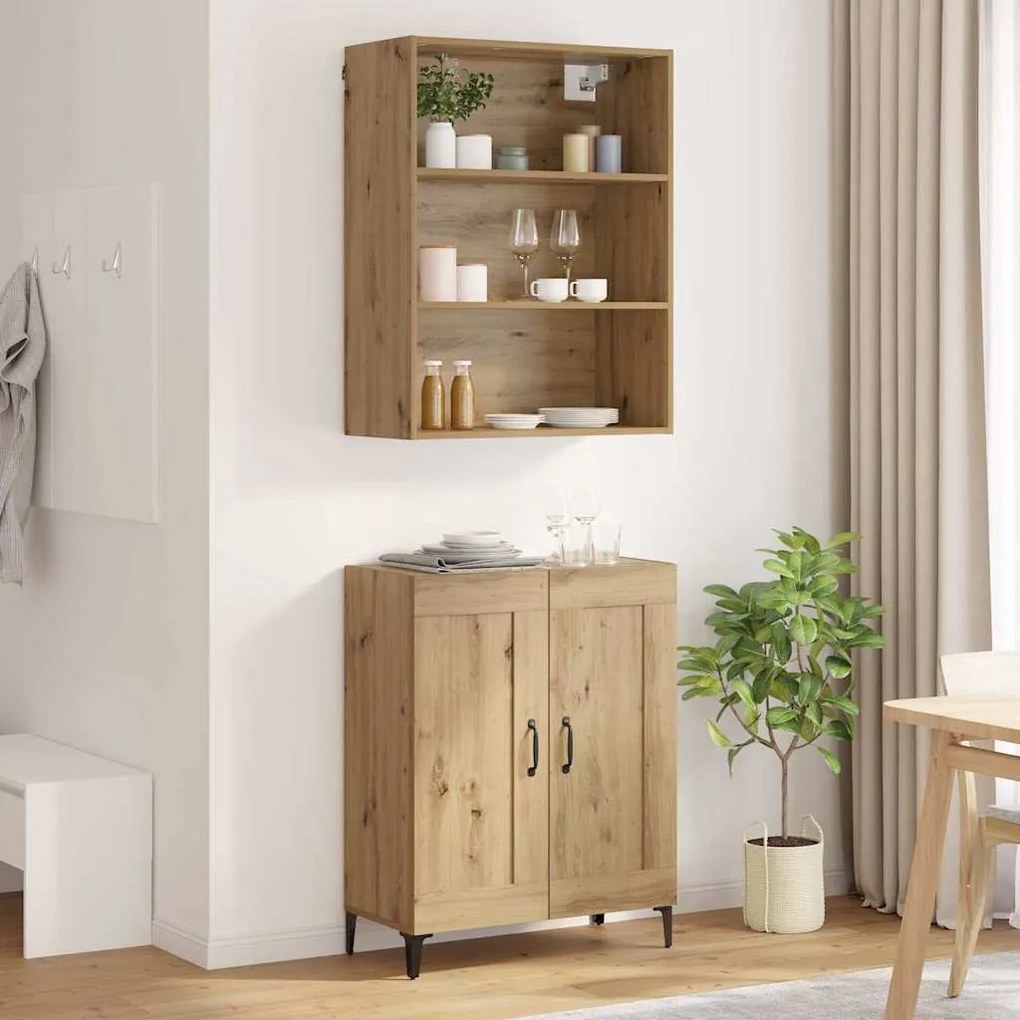 Vysoký bufet 2 ks dub artisan 69,5 x 34 x 180 cm 3403590