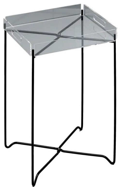 Odkládací stolek s černým podnožím Design Twist Nagpur